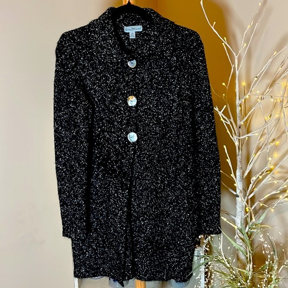 Wind River | Sweaters | Wind River M Beautiful Cardiganblack Wwhite ...